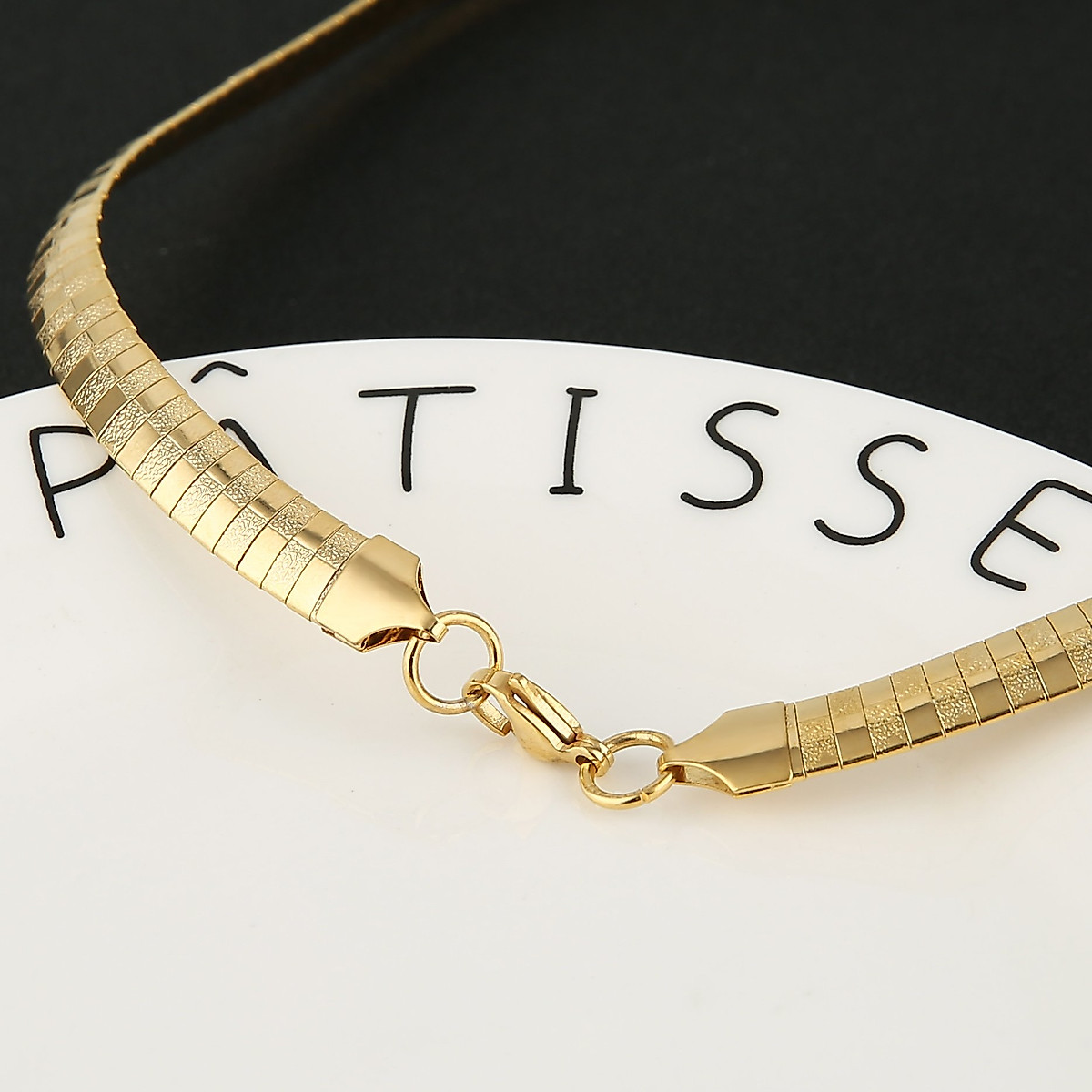 HZMAN Stainless Steel Omega Chain 8mm Solid 18 inch Necklace and 8.5 inch Bracelet Set