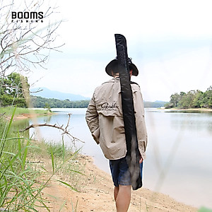 Booms Fishing PB3 Fishing Rod Case 6.4ft~7ft and RS3 Fishing Rod Wrap Pole Straps 9.6" 6pcs