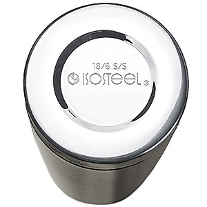 Isosteel Duo 9900DAT Top 0 75 Litre Stainless Steel Vacuum Flask, Titan/Grey, 8.2 x 7.7 x 30.4 cm