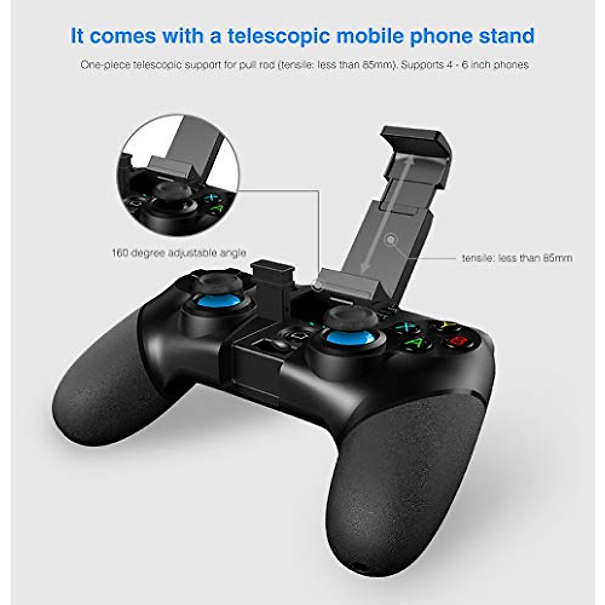 ipega-PG-9156 Wireless game Controller 4.0+2.4G Mobile phone Gamepad for Samsung Galaxy S22/21 /S20 /S10 NOTE21/20/10 VIVO Oppo Android Mobile Smartphone Tablet (Android 6.0+ Higher System)