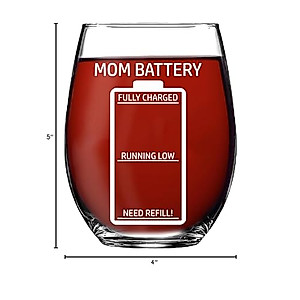 Vine Country Funny Wine Glass Gift for Moms, Women - 20oz Capacity
