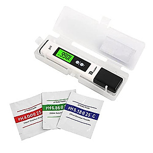 pH Meter,Accurate and calibrated pH Tester for Hydroponic System,Pools, Koi Ponds, Drinking Water, Wine/Beer Brewing, Hot Tub, Spa, Aquarium