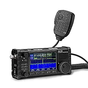 Xiegu X6100 HF Transceiver, 10W Full Mode SDR Radio Supports Bluetooth with 3.6" LCD Screen