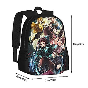 Anime Backpack For Men Women Large Capacity Shoulder Bag Quick Dry Laptop Bag Lightweight Daypack For Daily Life