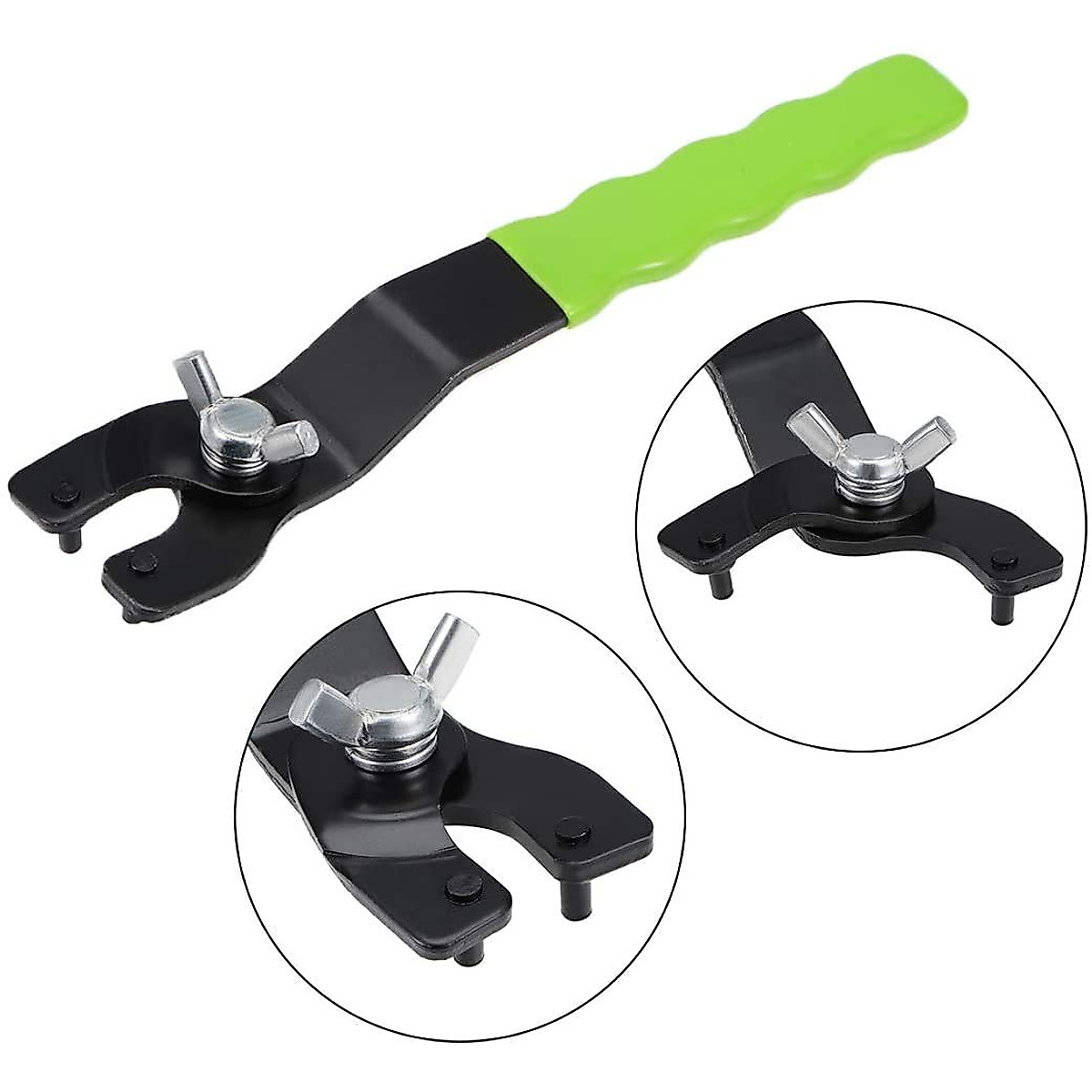 Utoolmart Angle Grinder Wrench 12-47mm Adjustable Grinder Lock-Nut Spanner for Grinders 2Pcs