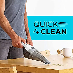 BLACK+DECKER dustbuster QuickClean Cordless Handheld Vacuum, White (HNVC215B10)