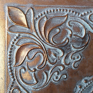 PAINTSDECOR Ceiling tiles faux tin weathered copper restaurant decor wall panel PL71 10pcs/lot