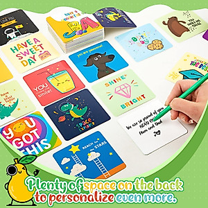AYZTKUX 120Pcs Lunch Notes for Kids, Cute Motivational and Inspirational Lunch Box Notes for Kids, Thinking of You Cards, Back to School Gifts for Boy’s and Girl’s Lunchbox, Lunchbox Jokes for Kids