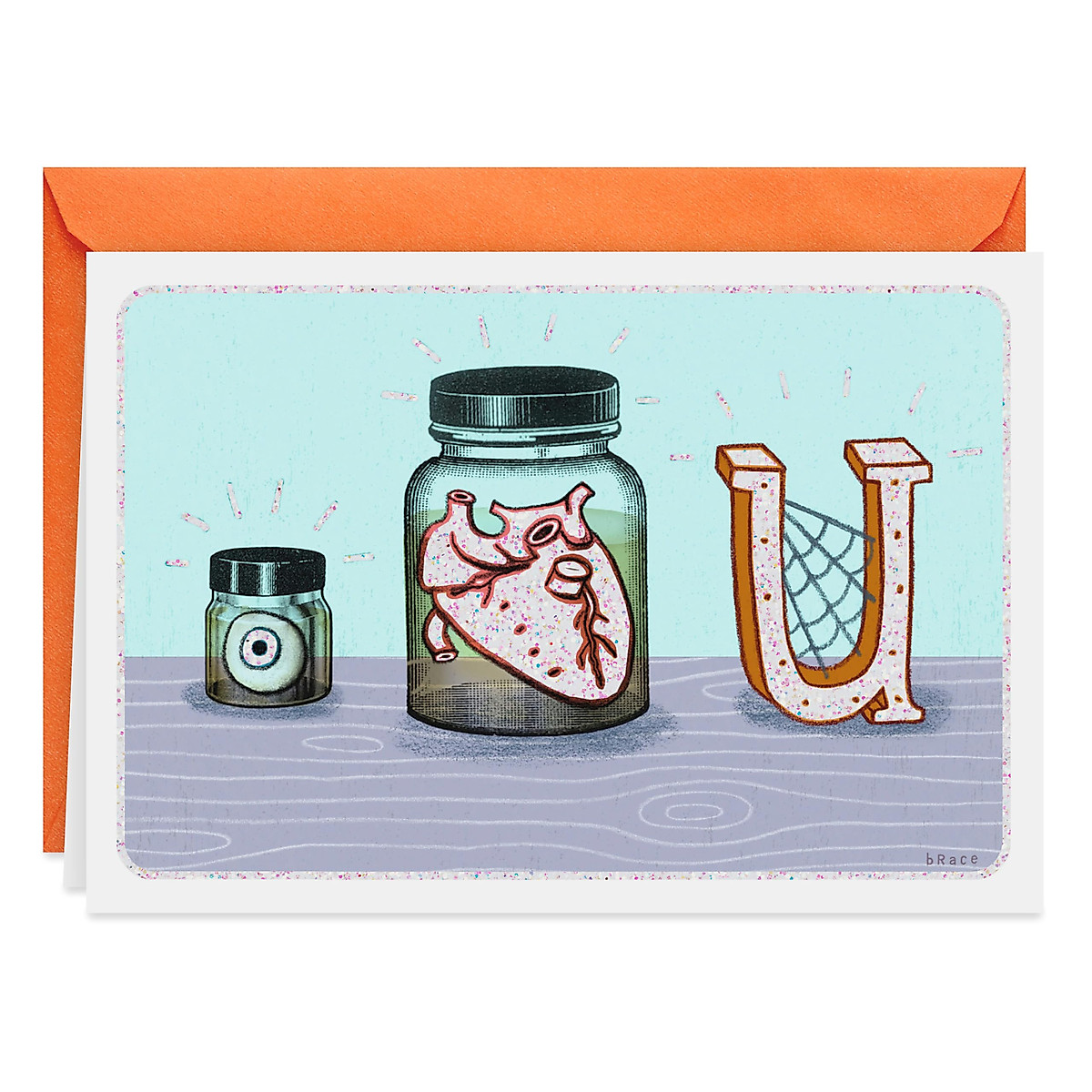 Hallmark Shoebox Funny Halloween Card (Eye Heart U)