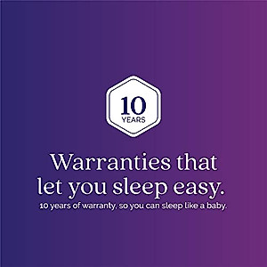 Signature Sleep Tranquility 6 Inch 2-Sided Reversible Bonnell Spring Coil Mattress, Full Size, GreenGuard Gold Certified, White