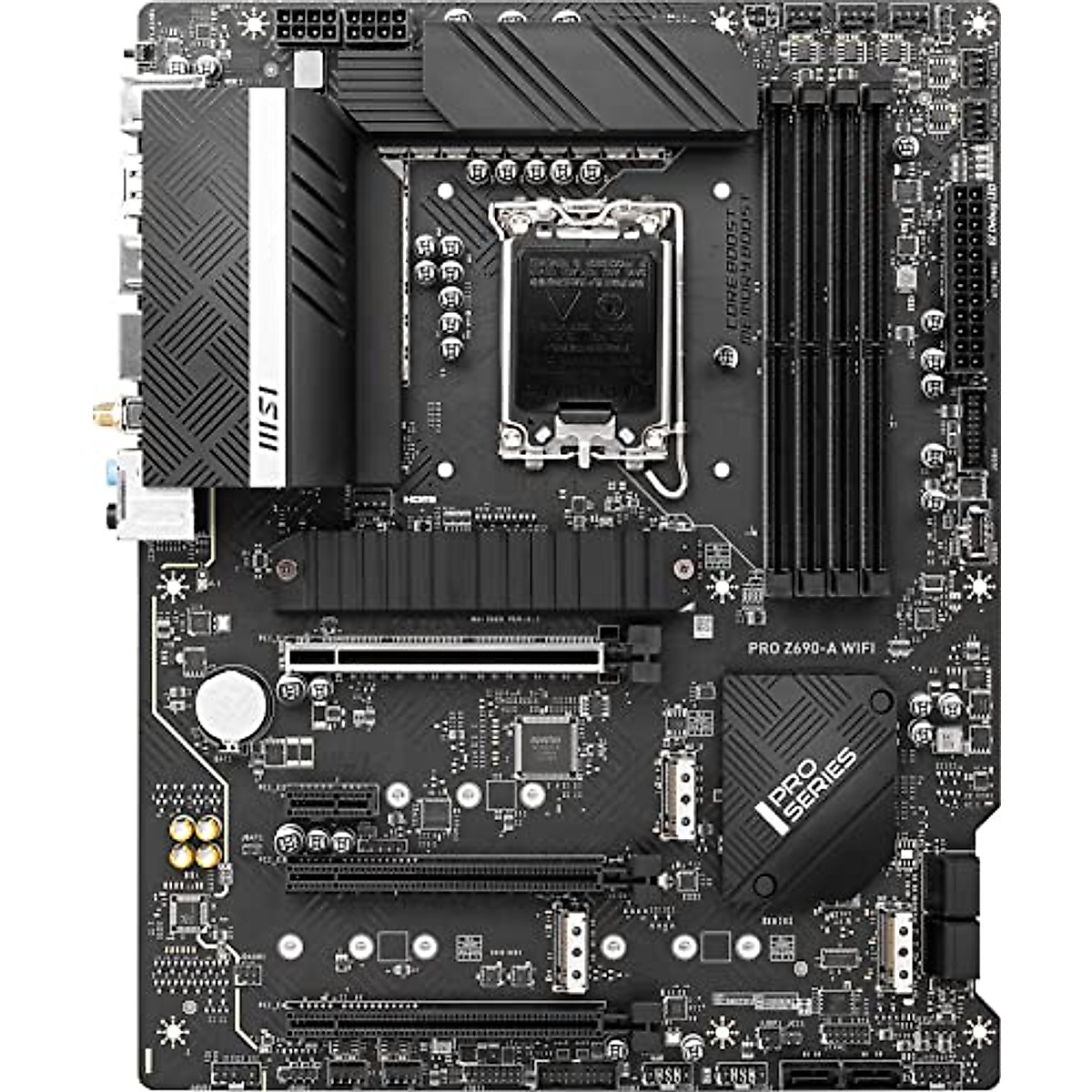 MSI PRO Z690-A WiFi ProSeries Motherboard (12th/13th/14th Gen Intel Core, LGA 1700 Socket, DDR5, PCIe 5, 2.5G LAN, M.2 Slots, Wi-Fi 6E, Bluetooth 5.3, ATX)