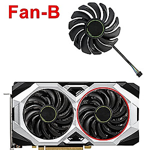 inRobert PLD09210S12HH 85mm 4Pin RTX2080 RTX2070 Graphics Card Fan Replacement for MSI RTX 2060 2070 2080 Super Ventus GPU (Fan-AB)