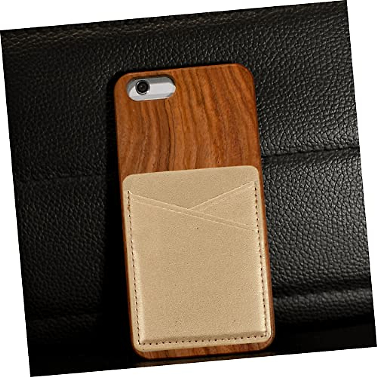 UKCOCO 10 Pcs Mobile Phone Sticker Card Case Stick on Phone Wallet Phone Pocket Phone Id Wallet Holder Back Phone Wallet Pocket Leather Phone Wallet Small Card Wallets Sim Card Dual Card