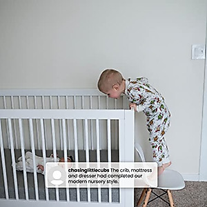 GAP babyGap Charlie 6-in-1 Convertible Crib - Greenguard Gold Certified, Bianca White