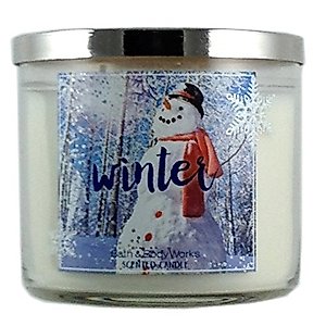 Bath & Body Works Home Winter Scented Candle 3 Wick 14.5 Oz Holiday 2015 Limited Edition