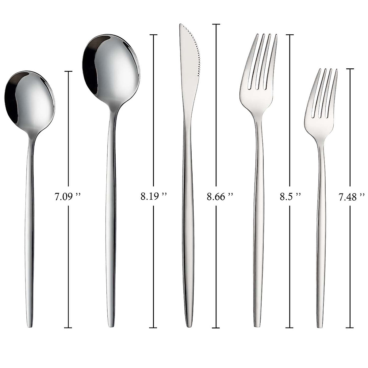 Silverware Set of 20 Stainless Steel Flatware Set Service for 4 Kitchen Utensils Cutlery Set for Home Kitchen Restaurant