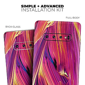 DesignSkinz Liquid Abstract Paint Remix V40 Protective Vinyl Decal Wrap Skin Cover Compatible with The Samsung Galaxy S20 (Screen Trim & Back Glass Skin)