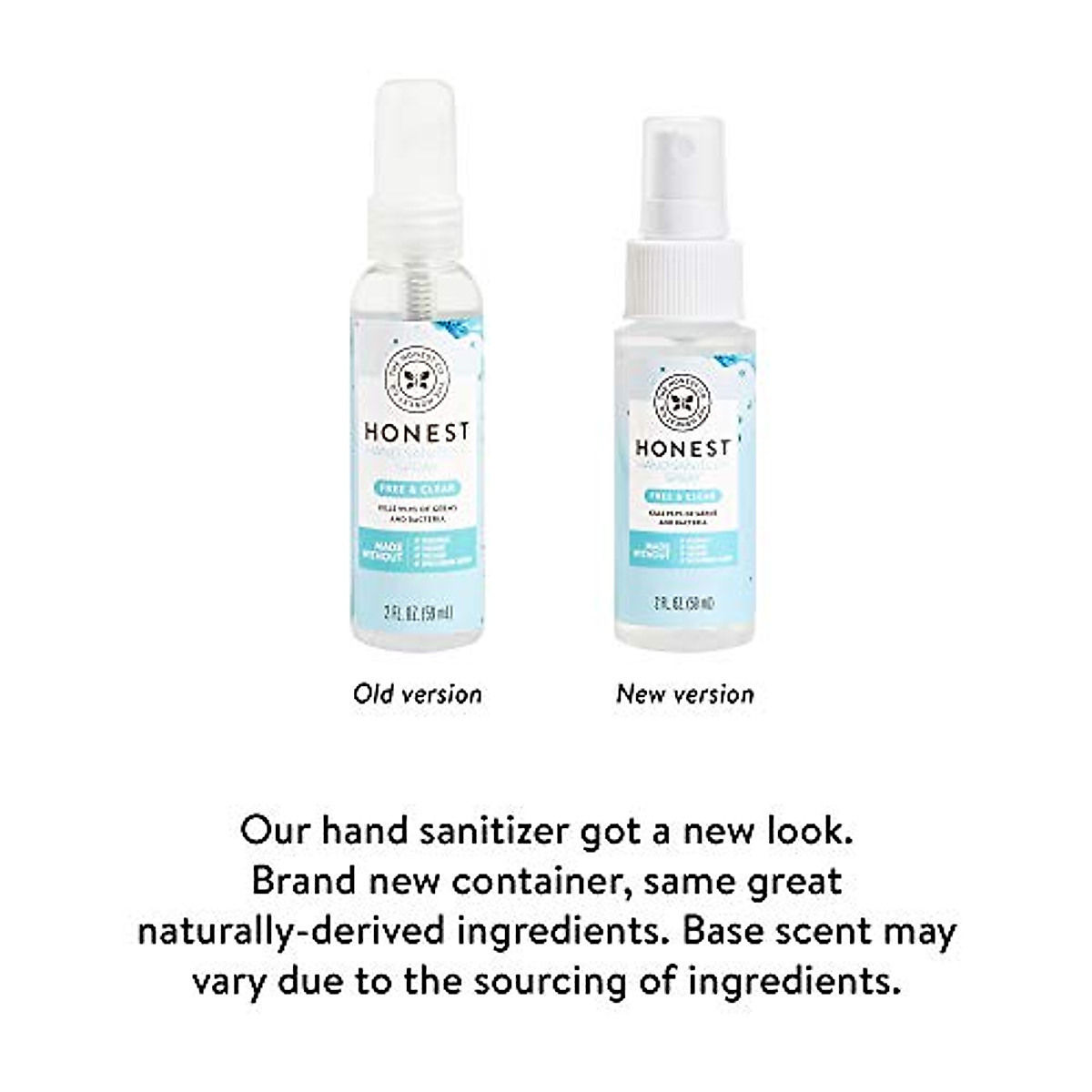 The Honest Company Hand Sanitizer Spray, Fragrance Free, 2 Fluid Ounce - Packaging May Vary