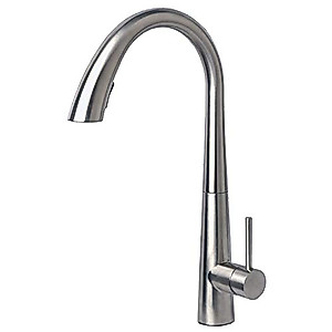 Laguna Brass 1110SS Arezzo Single Handle Pull-Down Kitchen Faucet, Stainless Steel Finish