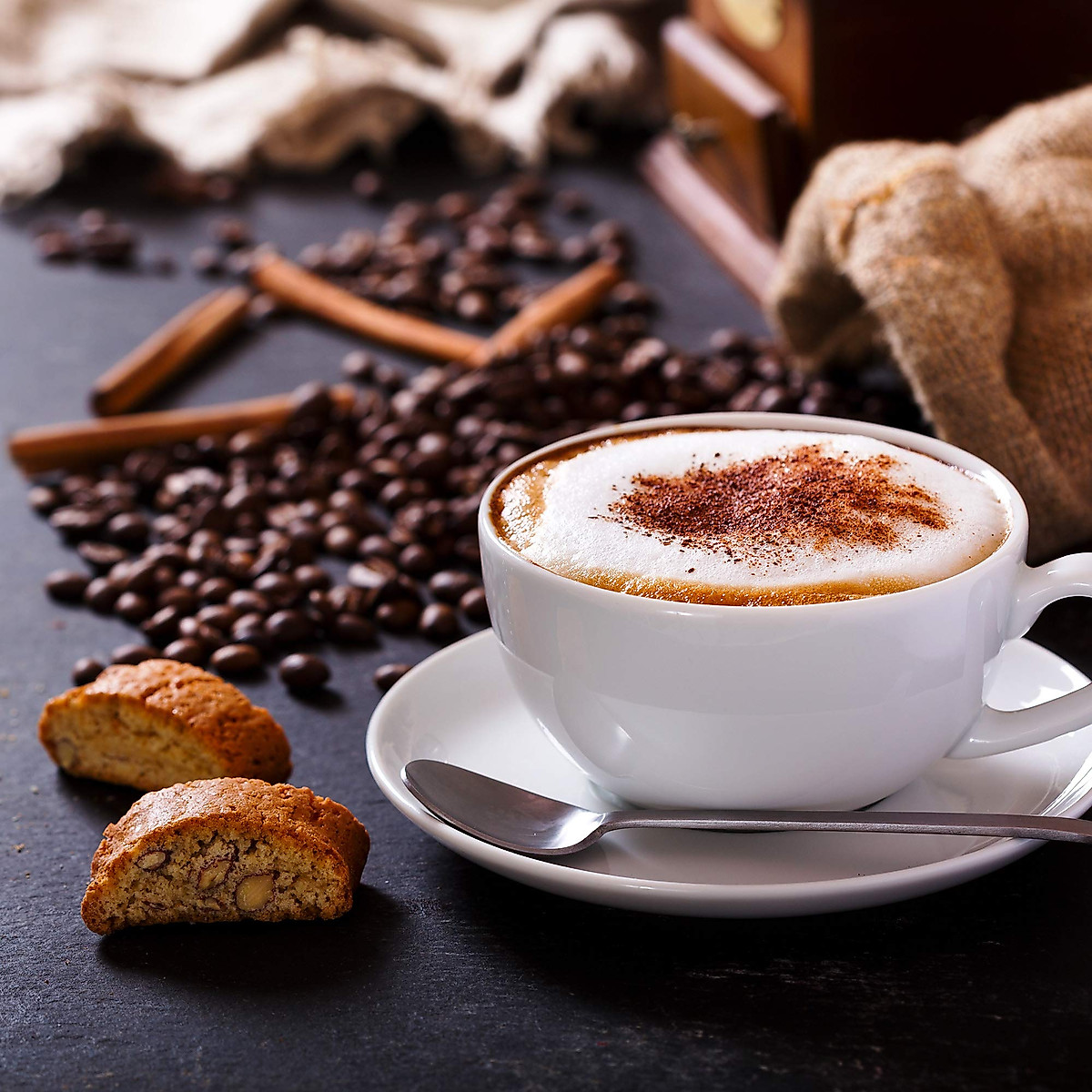 King Coffee Cappuccino French Vanilla-Box 12 sticks