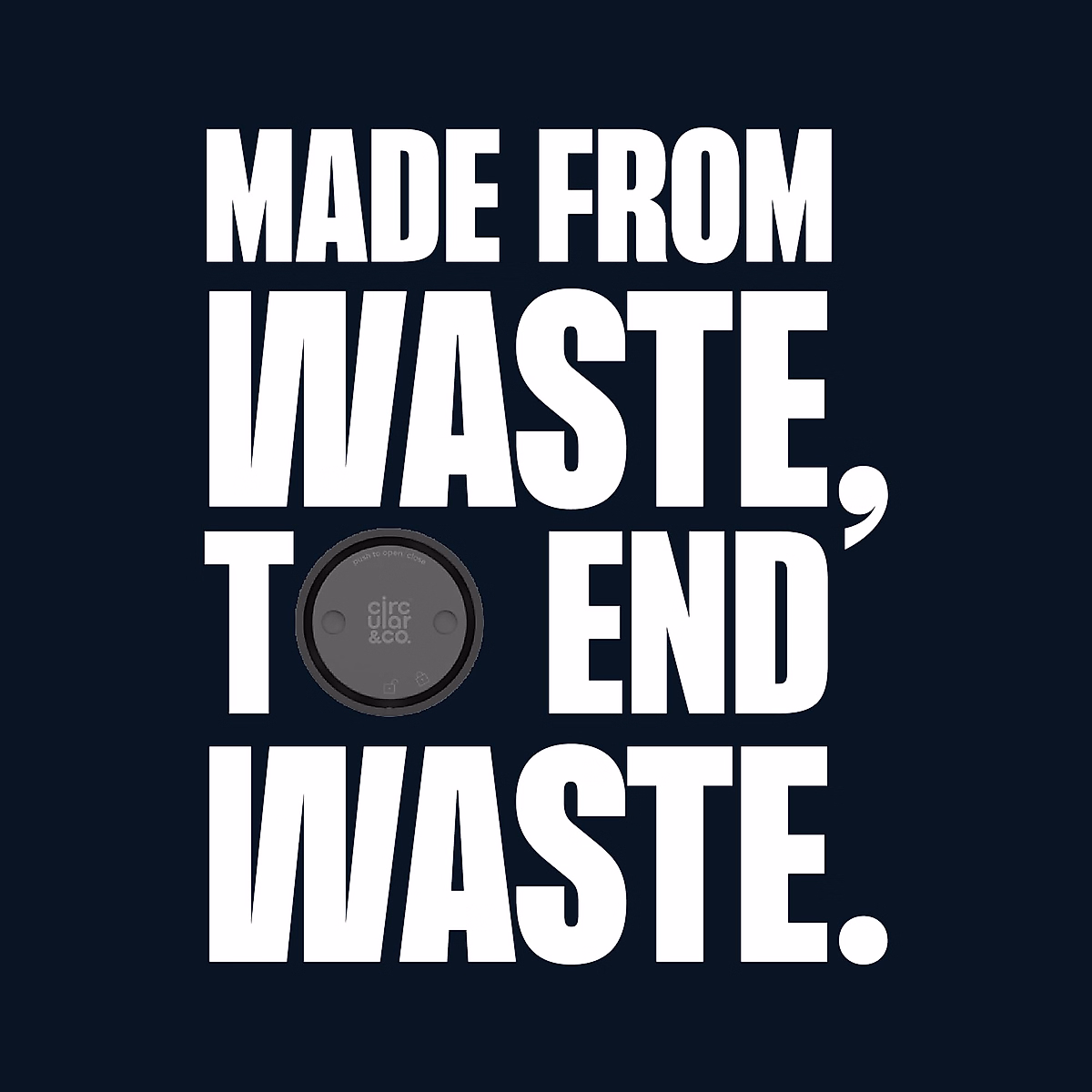 Circular & Co Reusable NOW Coffee Cup - 12oz - Insulated Travel Mug - Made from Recycled Single Use Coffee Cups - Portable Coffee Tumbler - 100% Recyclable - BPA Free - Dishwasher Safe