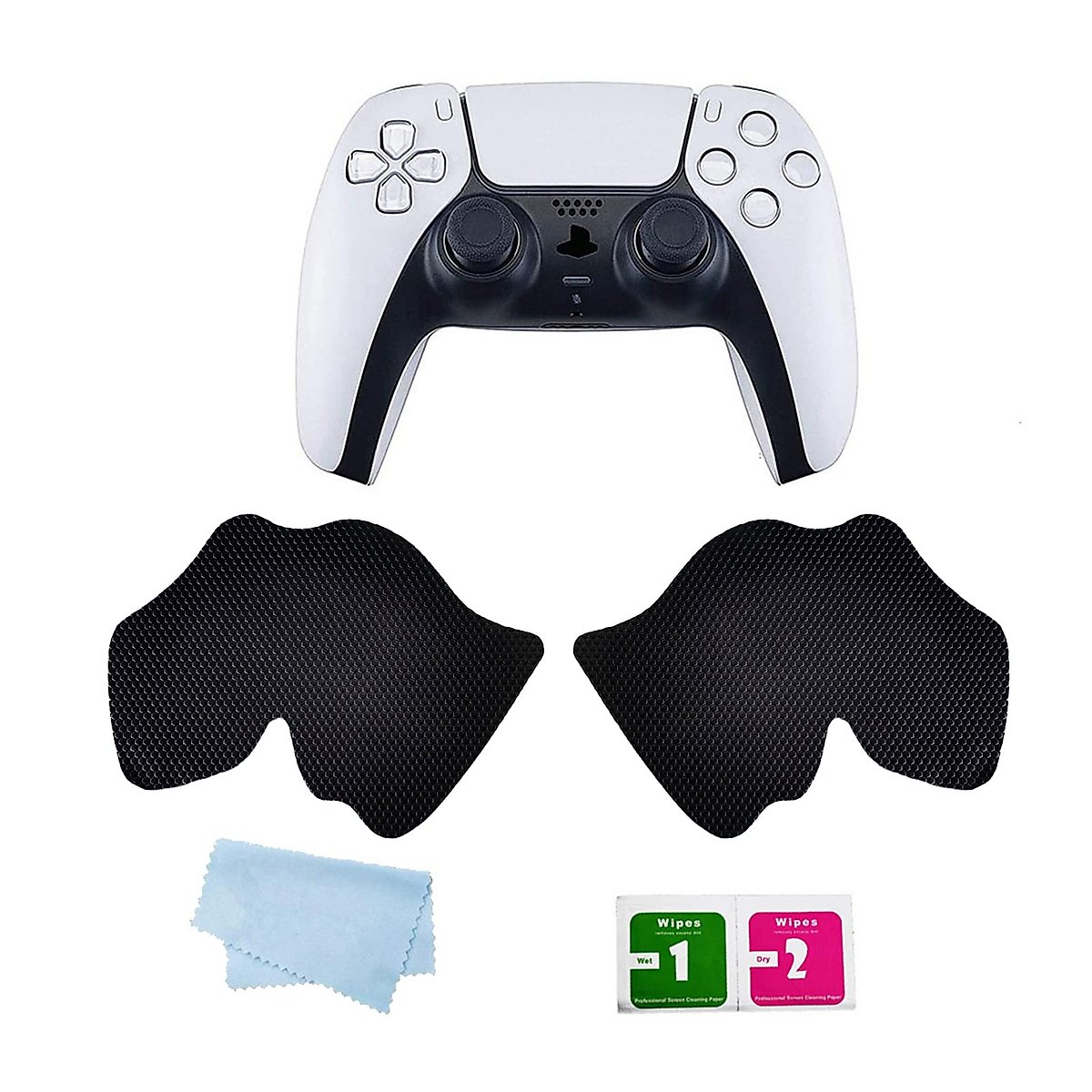 LICHIFIT Anti-slip Game Handle Grips Protective Sticker Removable Handle Silicone Skin Cover Non-slip Pads for PS5 Game Controller Protector