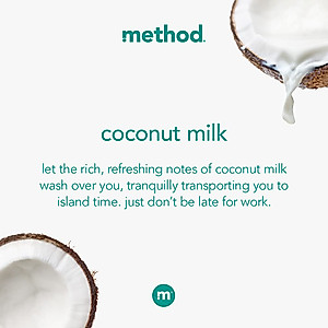 Method Hydrating Body Wash, Coconut Milk, Paraben and Phthalate Free, 18 oz (Pack of 1)