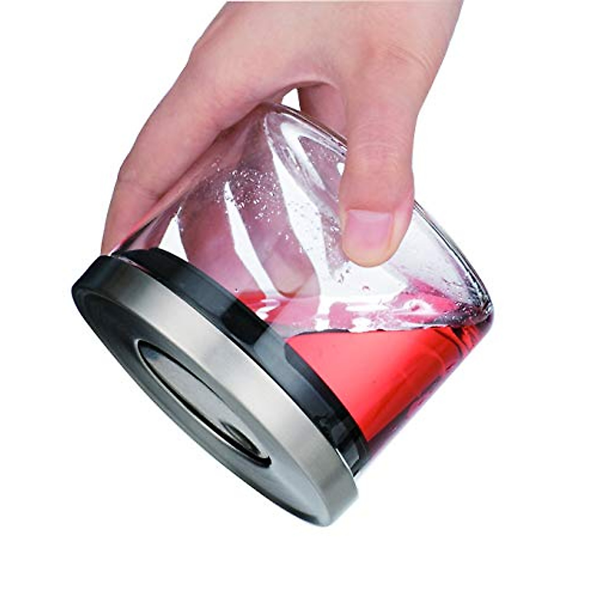 Balchy 5-Piece Canisters Sets with Silicone Seal Borosilicate Glass Jars Vacuum Seal for Tea Coffee Sugar Pop Flour Canister for Kitchen