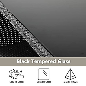 SoarFlash 3-Piece Outdoor Wicker Bar Set, Patio Rattan Bar Height Table Set with Stools, Cushion, Bistro Set for Poolside, Garden and Backyard, Beige