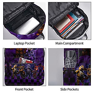 Bear Horro Game Backpack Rucksack For Student School Bags Lightweight,Large Capacity Bookbag