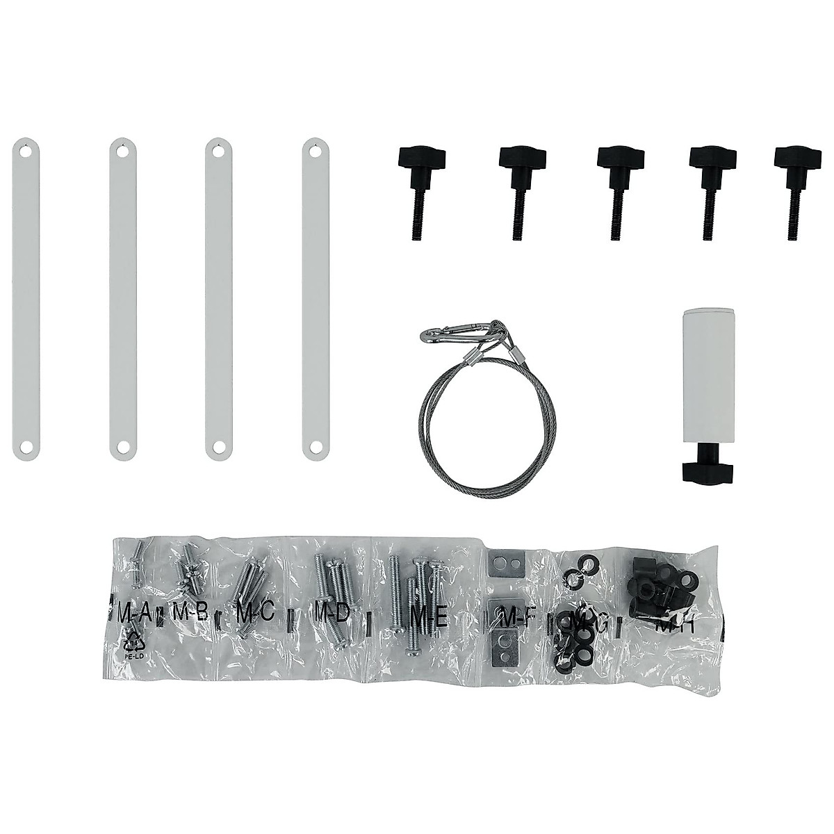 Rockville (1) RTP33-TV Pro Totem DJ Speaker/Lighting Stand w/Detachable TV Mount