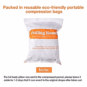 Chilling Home Full Body Nursing Pillows, Pillow for Pregnancy, Maternity, Pregnant Women Must Haves for Sleeping with Removable Cover, Grey