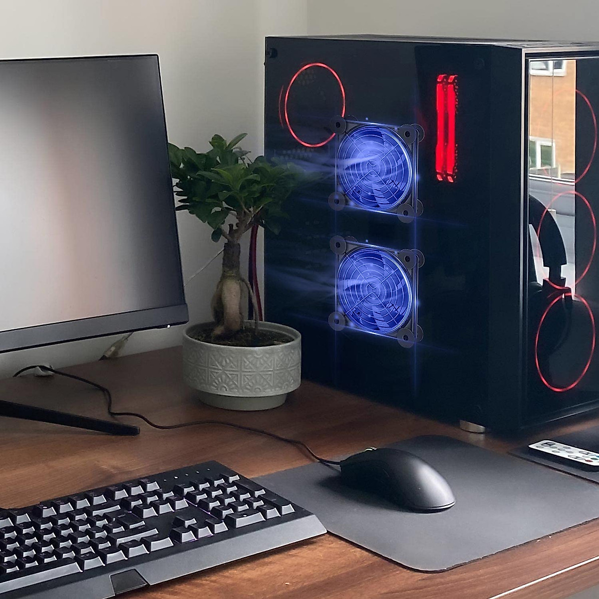 Simple Deluxe Mini Compact USB Fan 40mm x 20mm for VR Gear, Aquarium, Roku, Router, Raspberry Pi, Cosplay, Helmet Cooling Ventilation, 10,000RPM