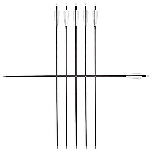 ZSHJGJR Archery 35" Carbon Arrow Hunting Arrows with 3 Pieces of 4-Inch White Feathers Targeting Practice Arrows Spine 400 for Recurve Bow Longbow Traditional Bow (12pcs)
