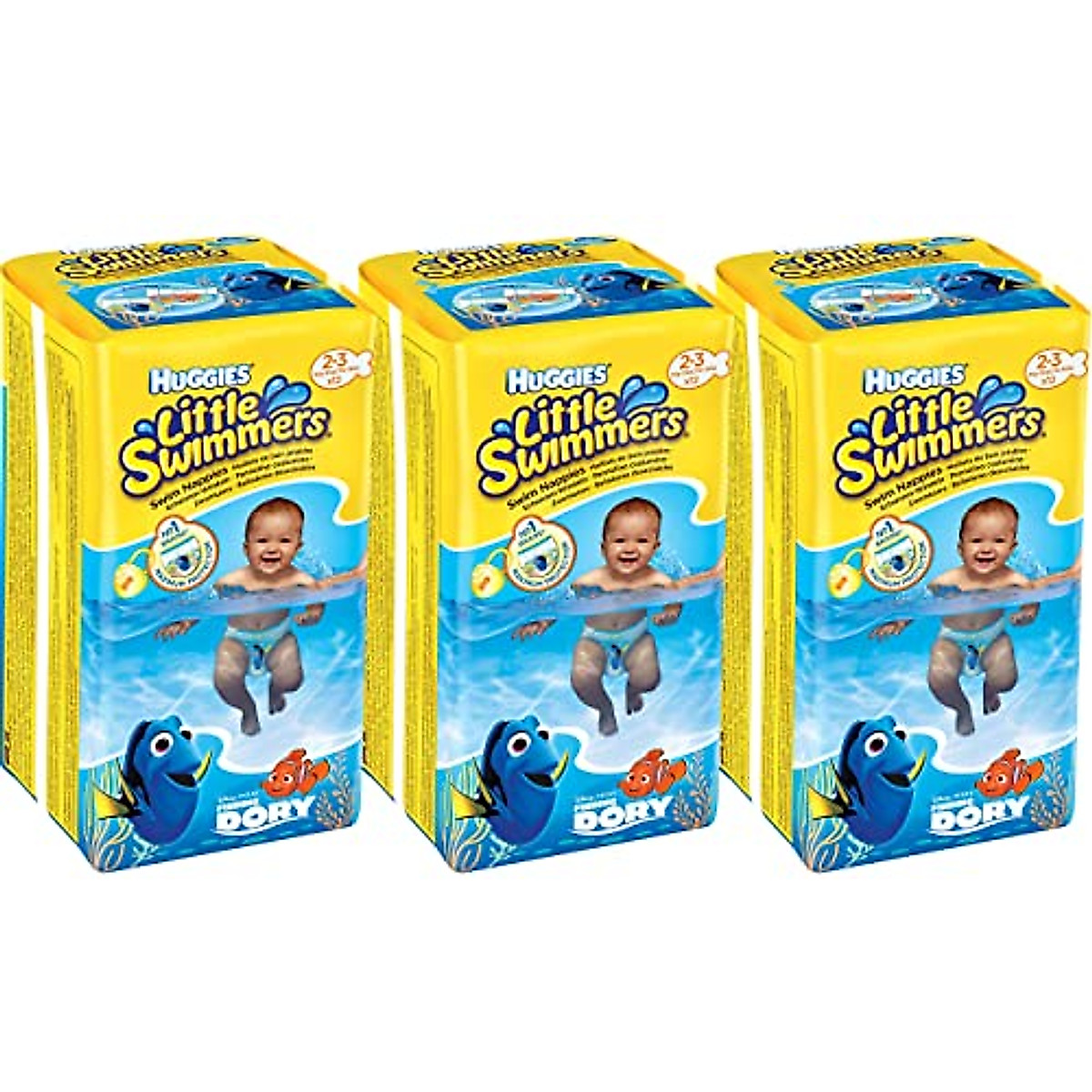 Huggies Little Swimmers Disposable Swim Diapers, X-Small (7lb-18lb.), (3 x 12 Pants)