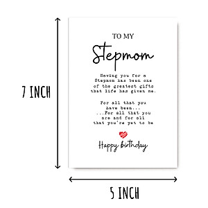 To My Stepmom - Stepmom Birthday Card - Stepmom Is The Greatest Gifts In My Life - Birthday Card For Stepmom - Gift For Stepmom Card