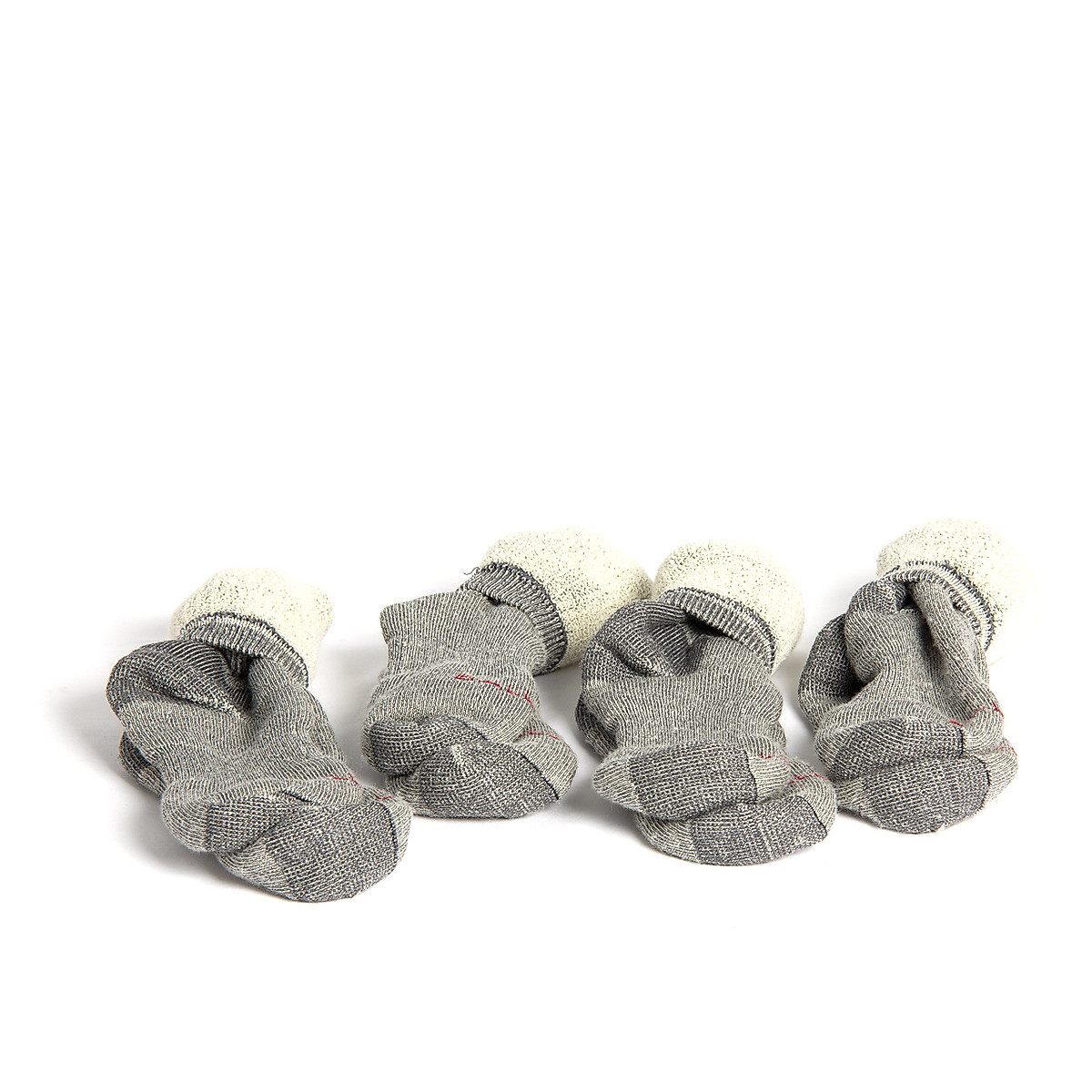 Ballston Medium Weight 86% Merino Wool Socks for Winter & Outdoor Hiking and Trekking - 4 Pairs for Men and Women(Lunar Gray, M (Fits Men's Shoe 5-9, Women's 6-10))