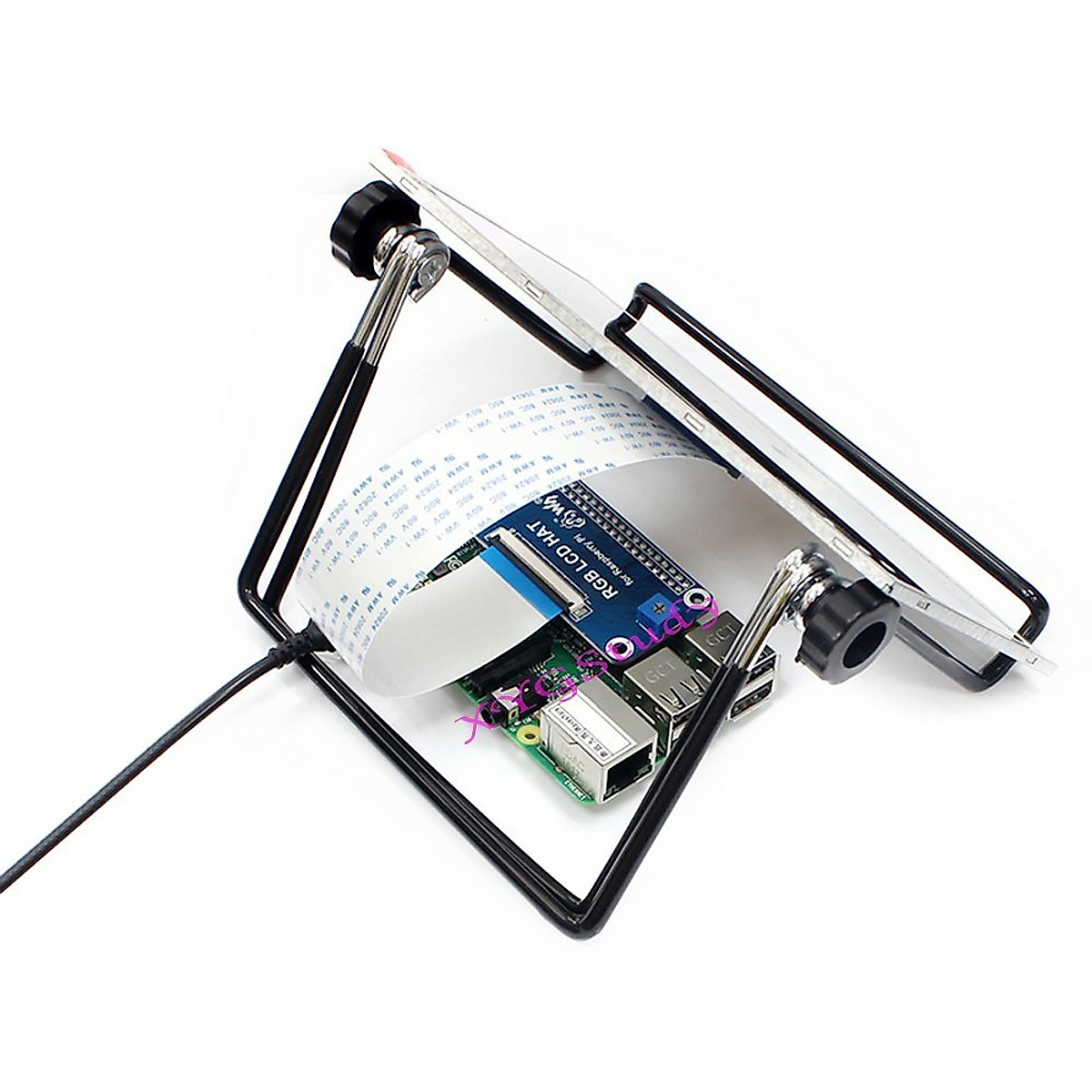 7 inch IPS 1024x600 Display LCD DPI Interface no Touch Supports Raspbian Ubuntu OSMC Compatible with Raspberry Pi 2B/3B/3B+/4B/Zero/Zero W @XYGStudy