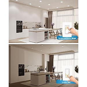 Sunco 12 Pack 6 Inch Ultra Thin LED Recessed Ceiling Lights Slim, 6000K Daylight Deluxe, Dimmable 14W, Baffle Trim Damp Rated, Canless Wafer Thin with Junction Box