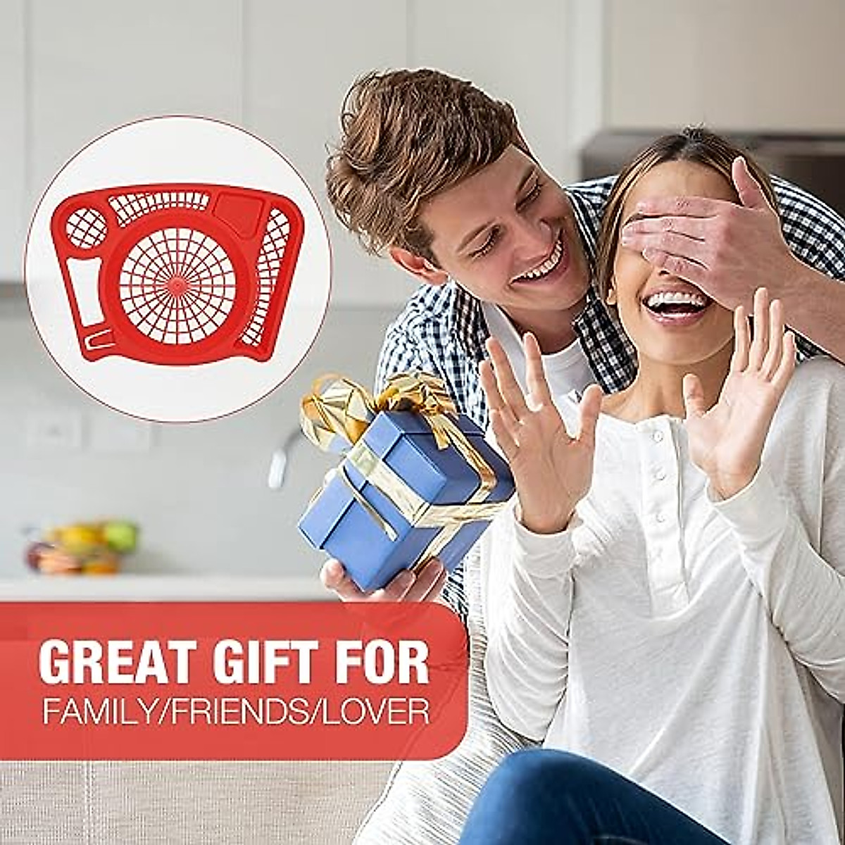 STBoo Paper Plate Holders Reusable - Plastic Plates Holder Heavy Duty | Picnic Tray Reusable Set Dishwasher Safe | Paper Plate Dispenser for 4th of July, BBQ's, Parties,Camping (4 Set-Red)