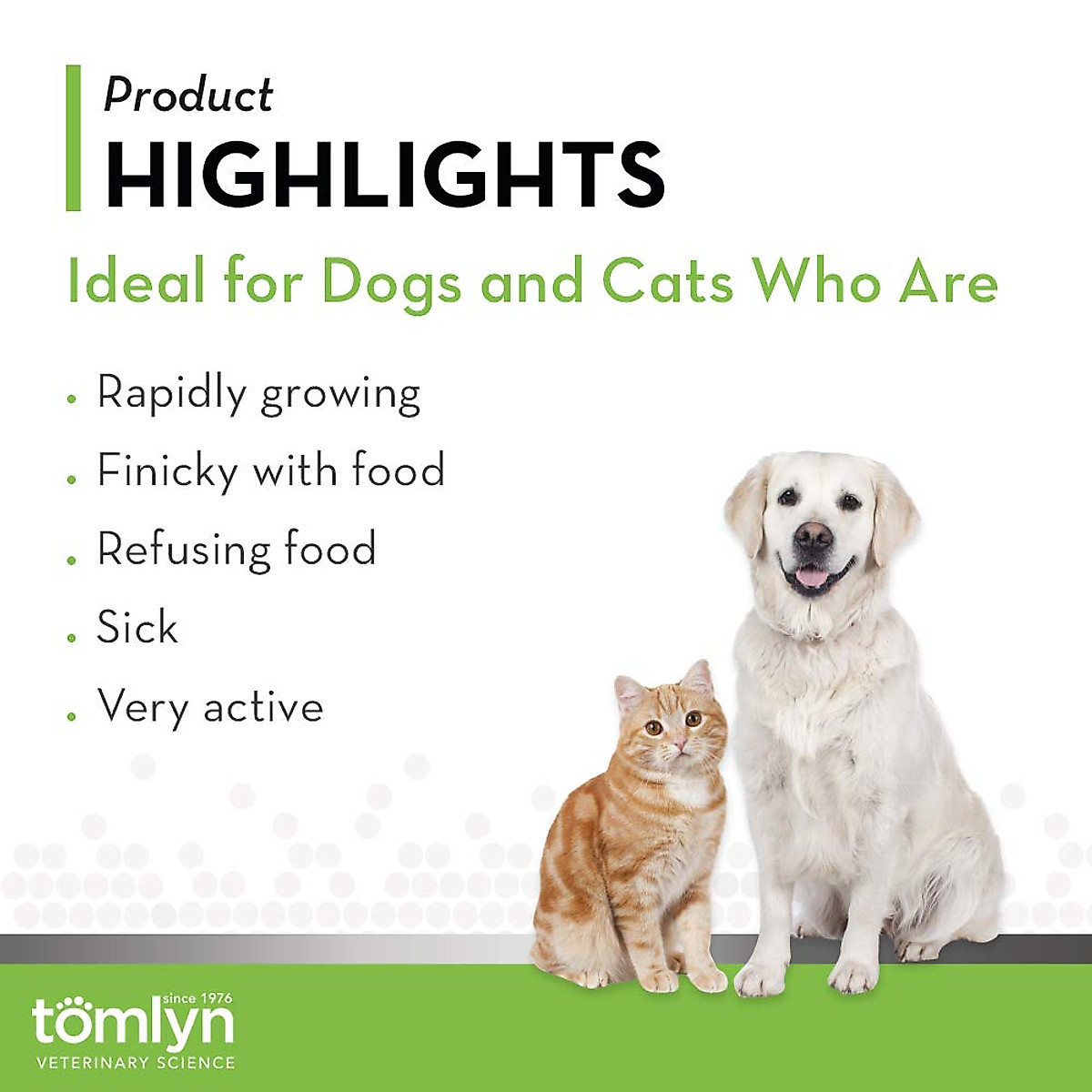 Tomlyn Nutri-Stat High-Calorie Nutritional Gel for Dogs & Cats, Helps Support a Healthy Appetite for Dogs & Cats, Providing Calories, Vitamins, & Minerals in a Tasty Malt Flavored Supplement, 2-Pack