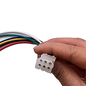 Compatible with Western Snow Plow 6 pin Control Harness Repair End 27070 Connector Pigtail