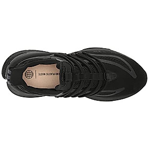 adidas Men's AlphaBoost V1 Running Shoe, Black/Grey/Carbon, 11
