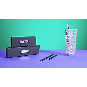 Carbon Fiber Reusable Drinking Straws - Tall | 4 Pack