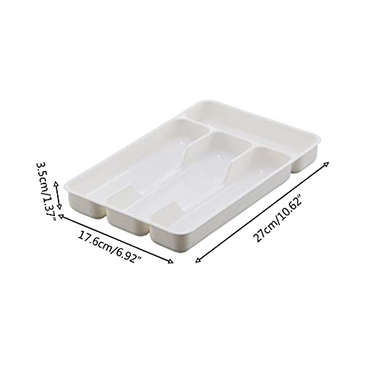 Ruzida Kitchen Tools Drawer Organizer Tray Spoon Forks Cutlery Separation Finishing Rack Storage Box