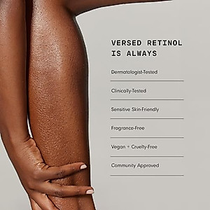 Versed Press Restart Retinol Body Lotion - Skin Firming Lotion with Cocoa Butter, Squalane & Vitamin E - Lightweight All-Over Body Moisturizer for Dark Spots and Aging Dry Skin (6 oz)