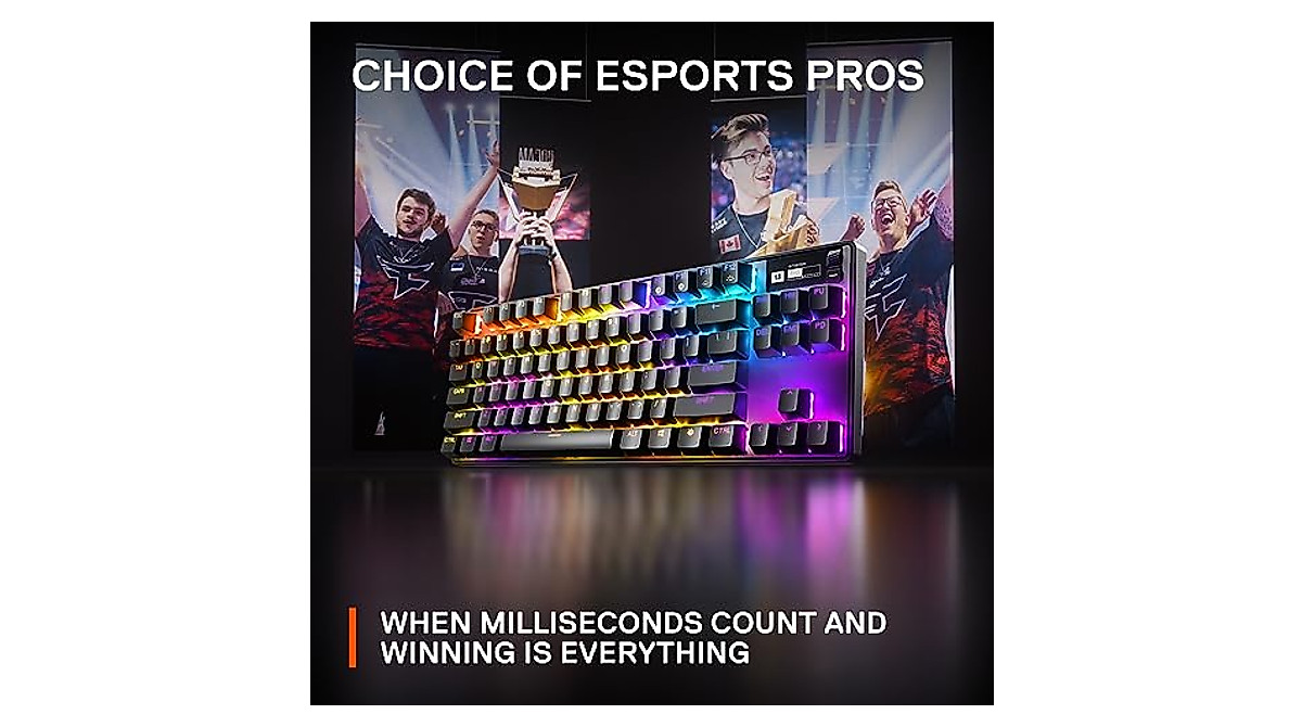 SteelSeries Apex Pro TKL HyperMagnetic Gaming Keyboard - World's ...