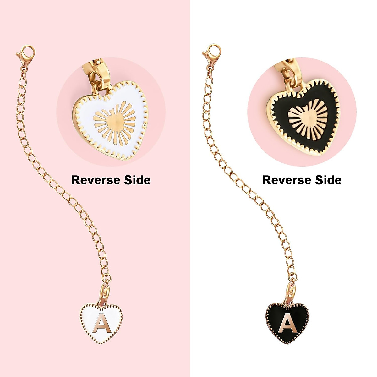 Letter Charm Accessories for Stanley Cup,Name ID Letter Handle Charm for Stanley/Simple Modern Tumbler Cup Water Cup Initial Identification Charm (A)