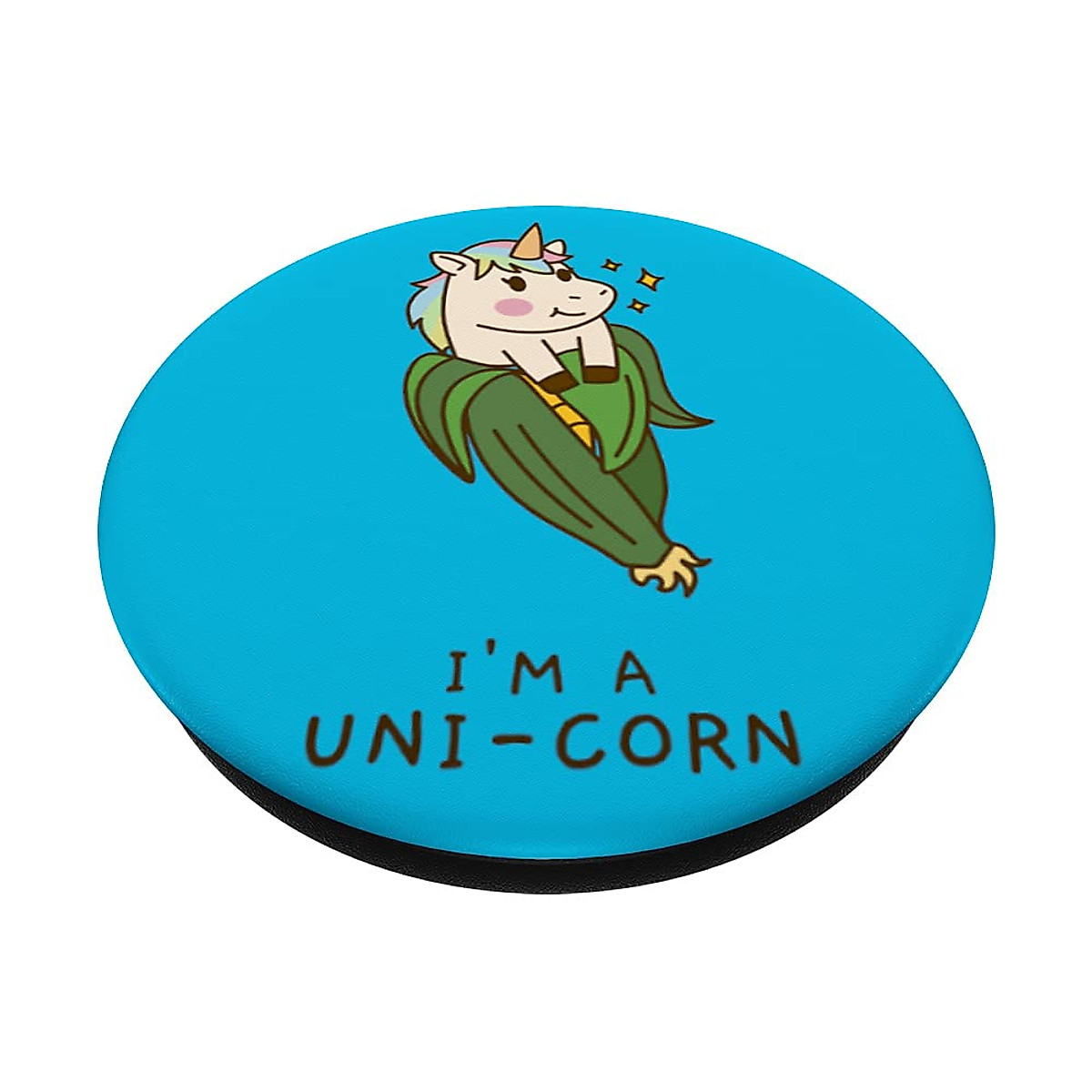 Funny Pun Unicorn Uni Corn Comedy Puns Phone Grip PopSockets Swappable PopGrip