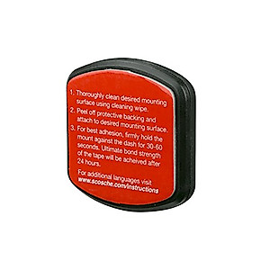 Scosche MAGTFM2 MagicMount XL Universal Flush Mount Holder Phone Mount, Non-Slip Rubber Grip for Dash, Large Devices, for Car, Home, Office, Black